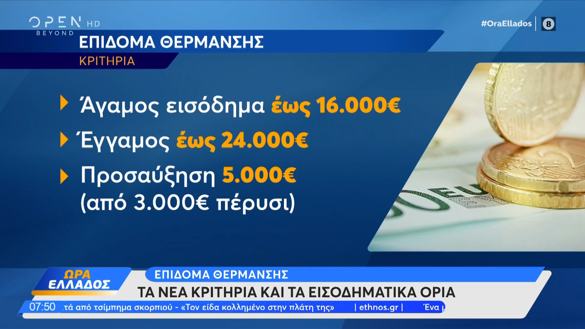 Επίδομα θέρμανσης: Τα νέα κριτήρια και τα εισοδηματικά όρια | OPEN TV