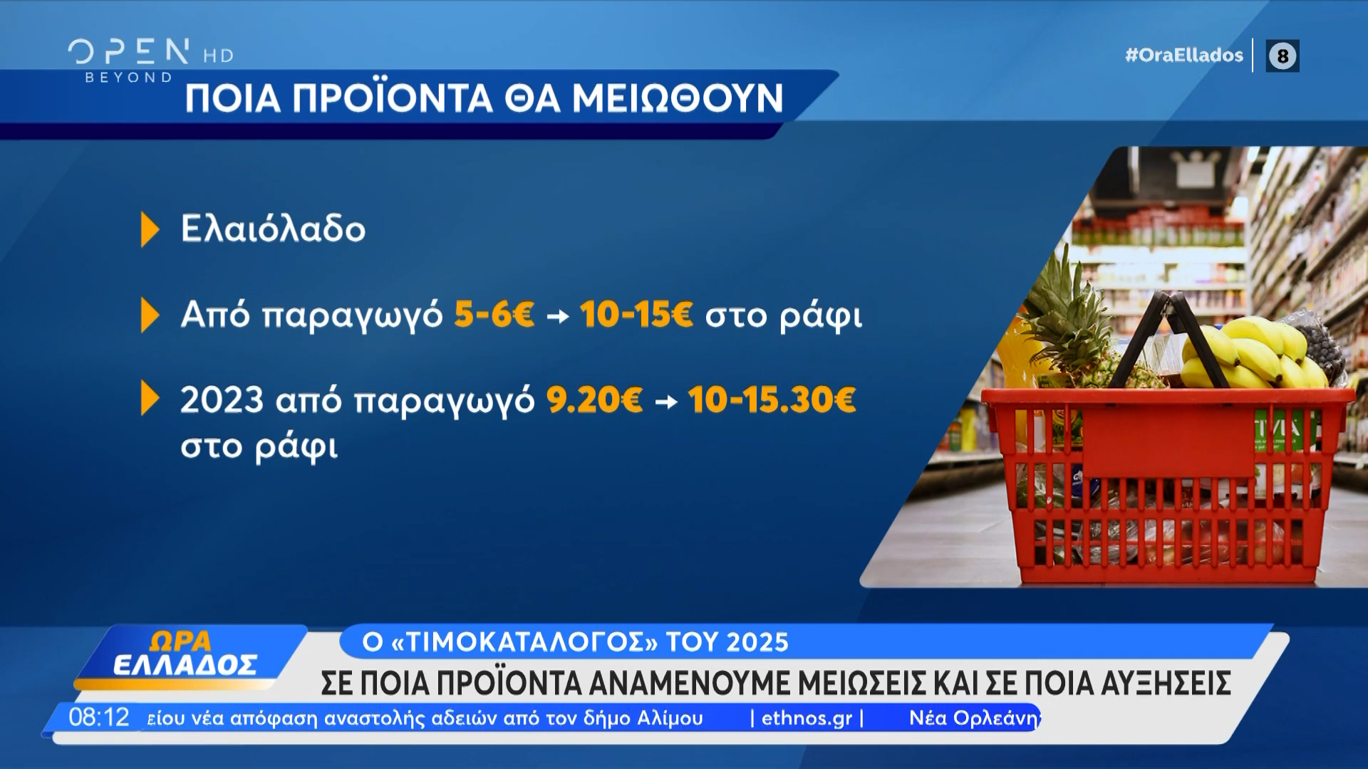 Σε ποια προϊόντα αναμένουμε μειώσεις και σε ποια αυξήσεις το 2025 | OPEN TV