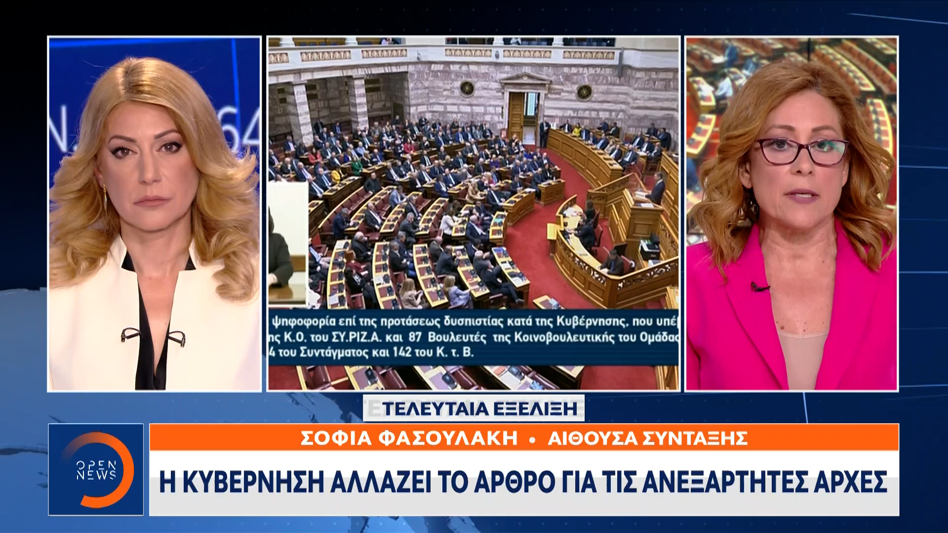 Η κυβέρνηση αλλάζει το άρθρο για τις Ανεξάρτητες Αρχές | OPEN TV