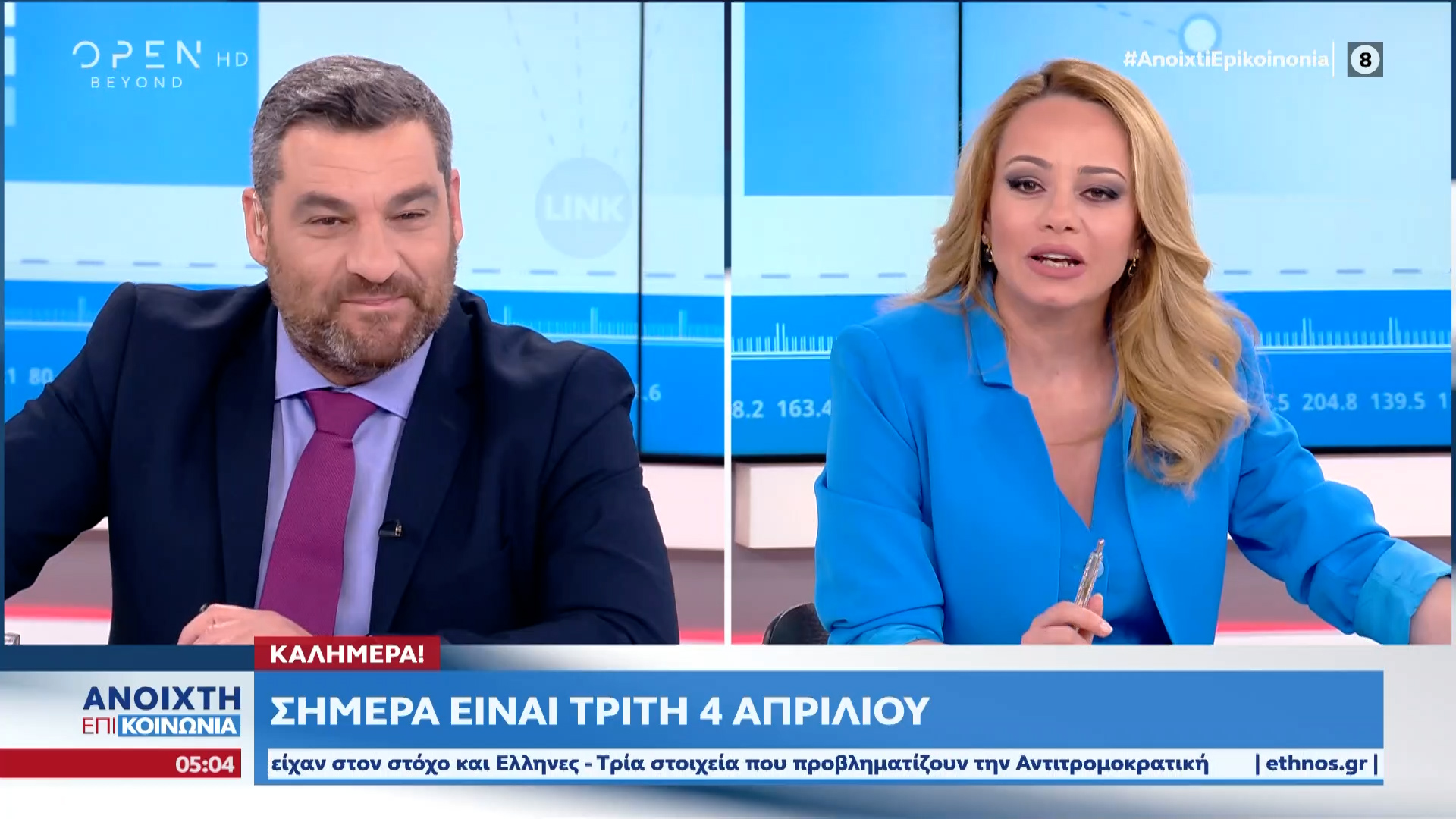 Ανοιχτή επικοινωνία 04/04/2023 | OPEN TV