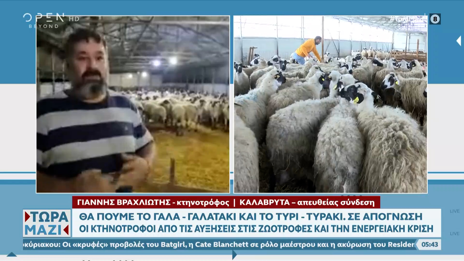 Ακρίβεια: Θα πούμε το γάλα – γαλατάκι και το τυρί – τυράκι | OPEN TV
