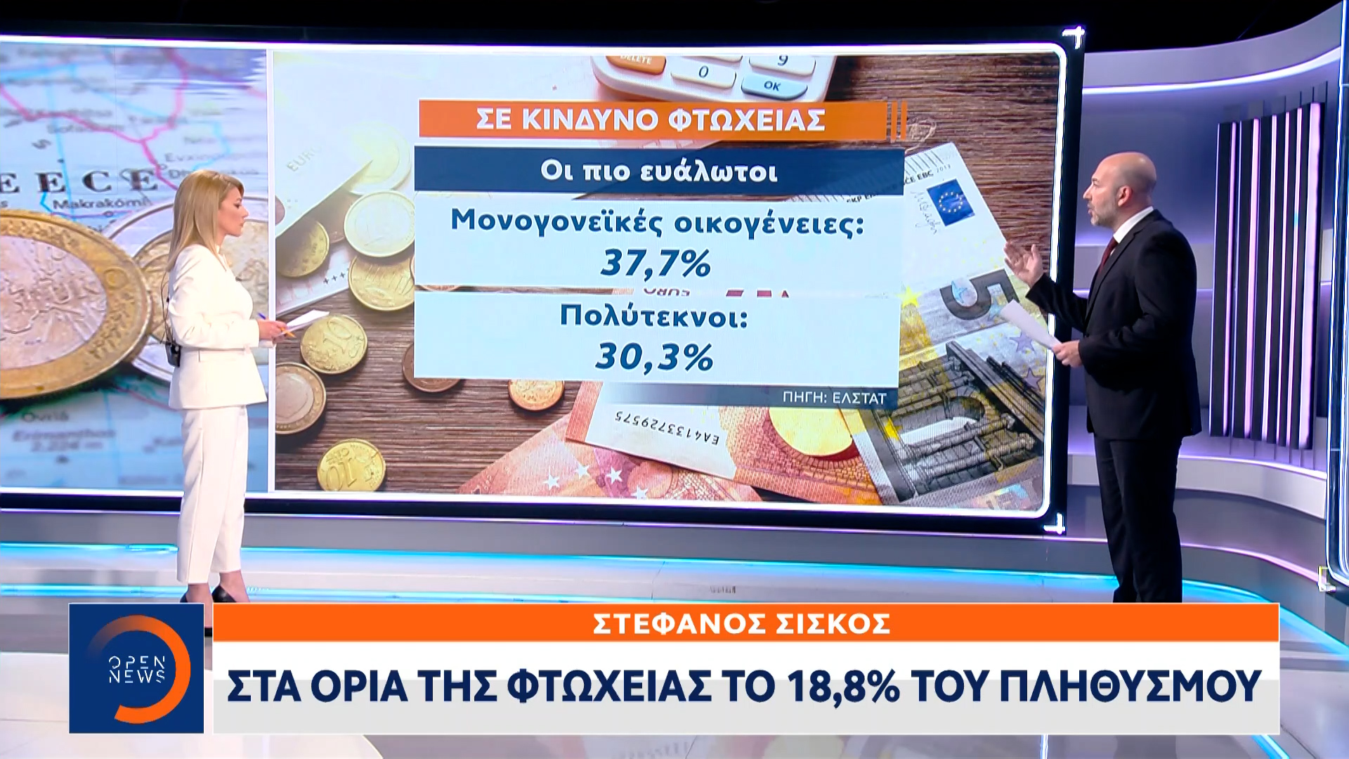 Στα όρια της φτώχειας το 18,8% του πληθυσμού | OPEN TV