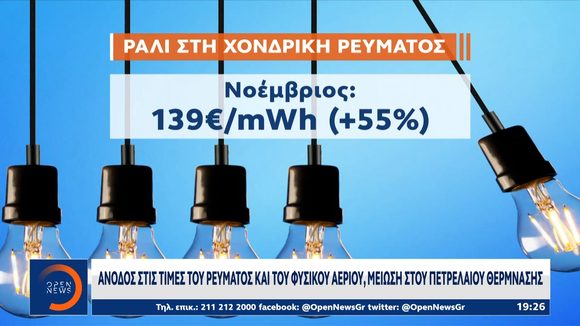 Άνοδος στις τιμές του ρεύματος και του φυσικού αερίου, μείωση στου ...