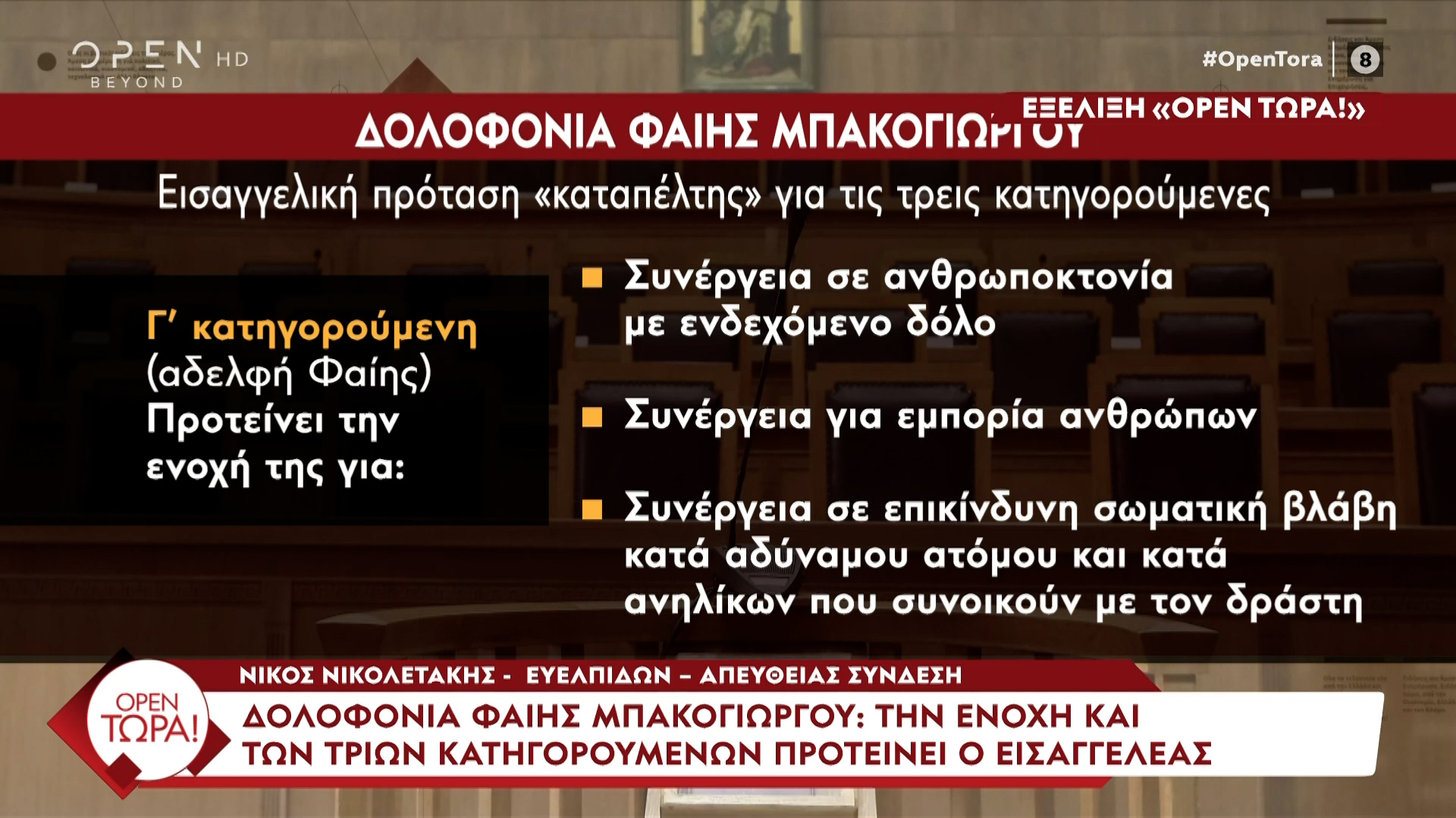 Δολοφονία Φαίης Μπακογιώργου: Την ενοχή και των τριών κατηγορουμένων ...