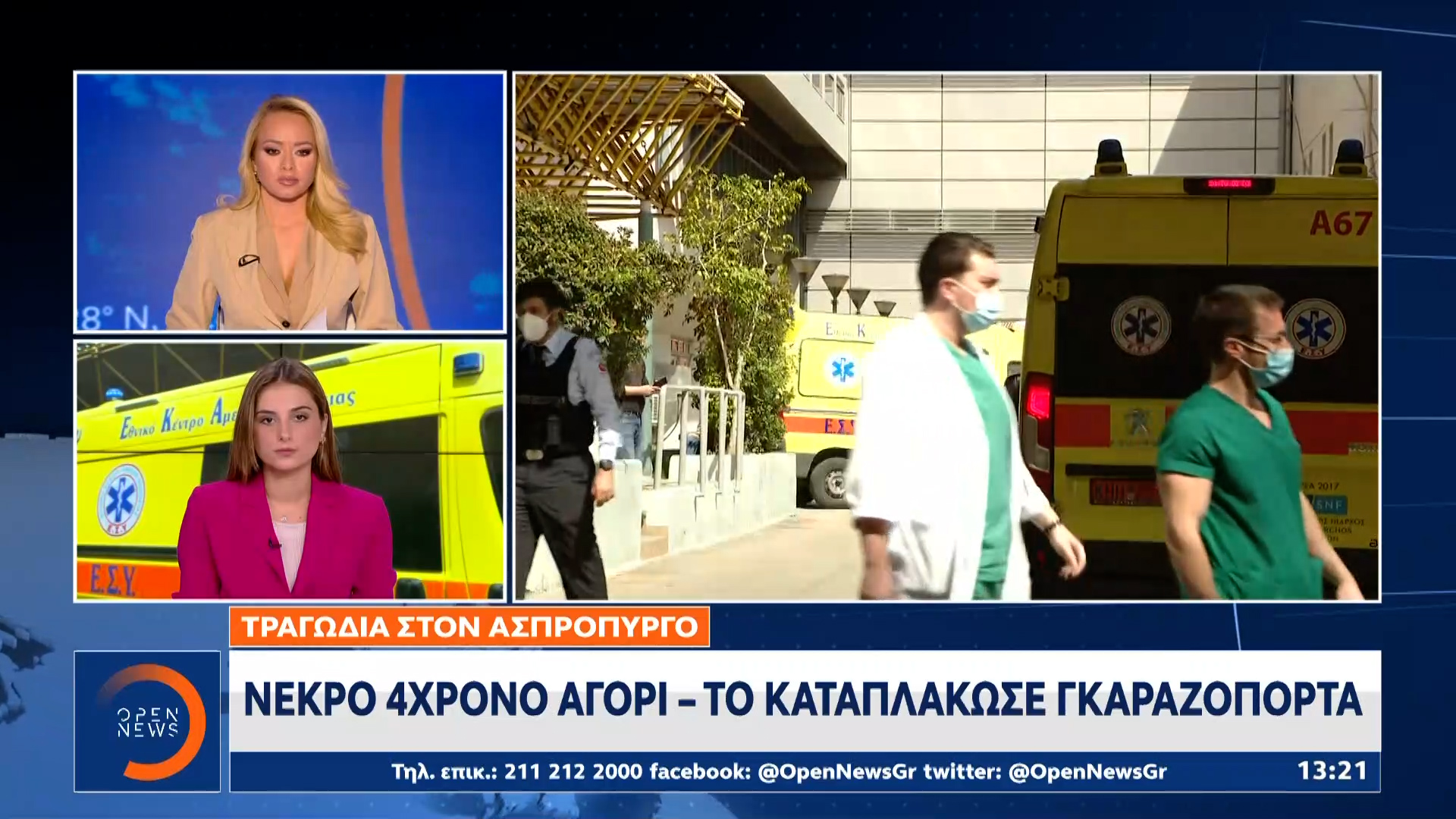 Τραγωδία στον Ασπρόπυργο: Νεκρό 4χρονο αγόρι – Το καταπλάκωσε ...
