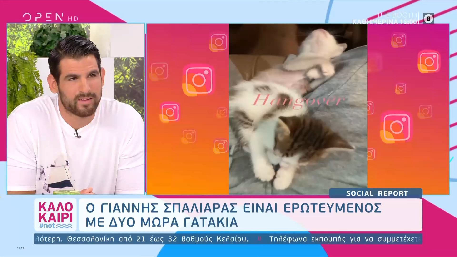 Ο Γιάννης Σπαλιάρας είναι ερωτευμένος με δύο μωρά γατάκια | OPEN TV