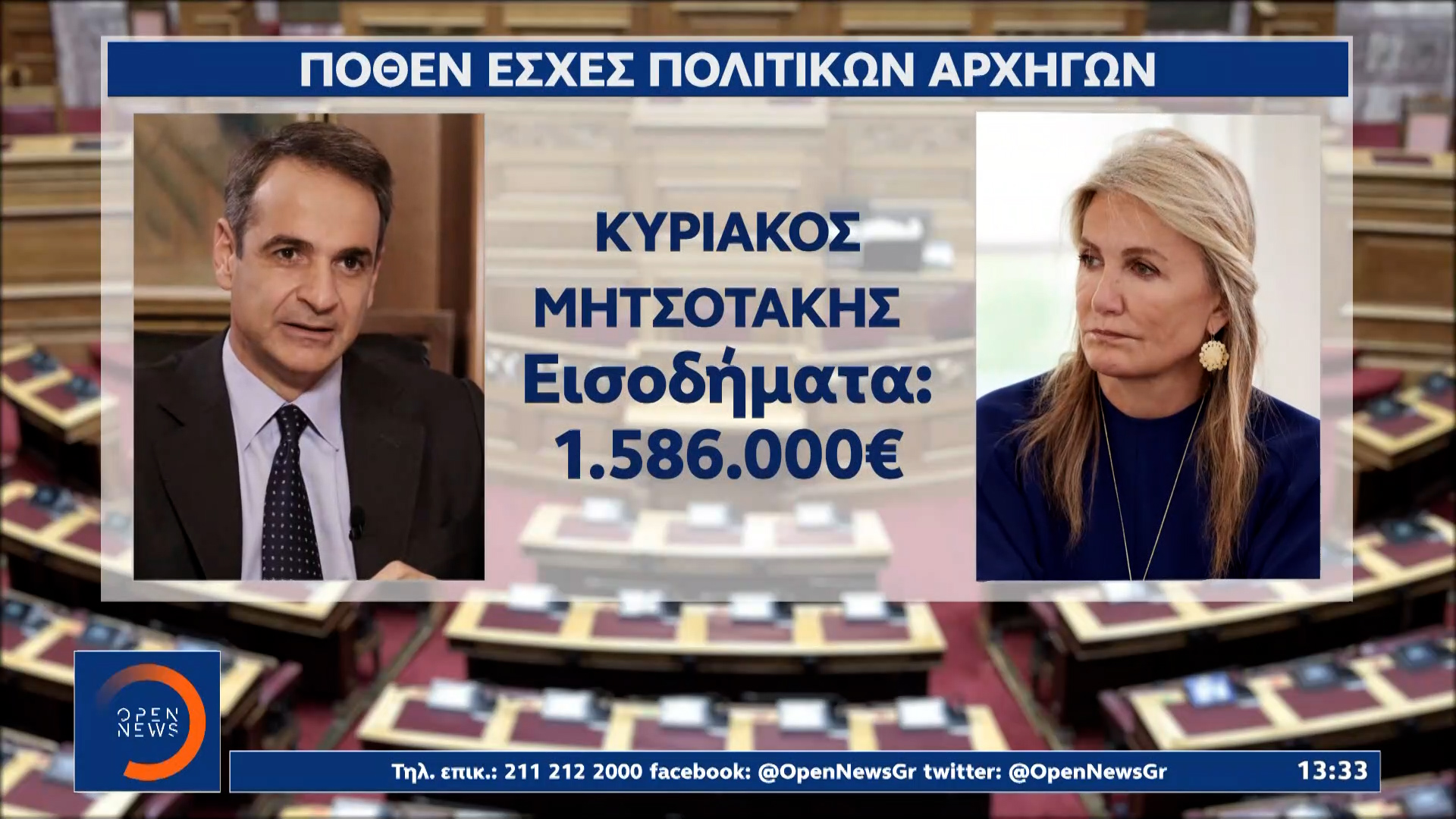 Στη δημοσιότητα τα πόθεν έσχες των πολιτικών αρχηγών | OPEN TV