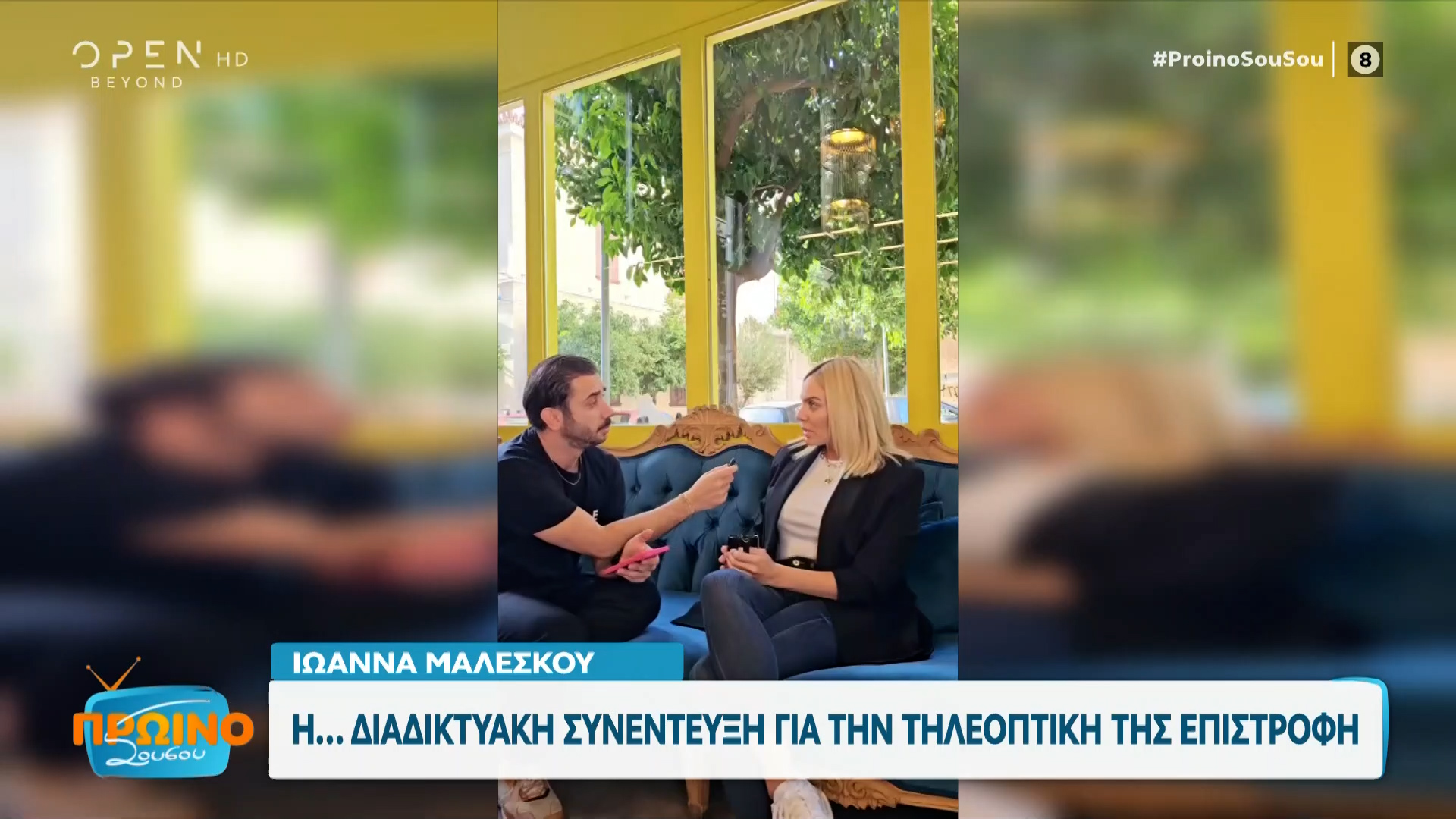 Ιωάννα Μαλέσκου: Η... διαδικτυακή συνέντευξη για την τηλεοπτική της ...
