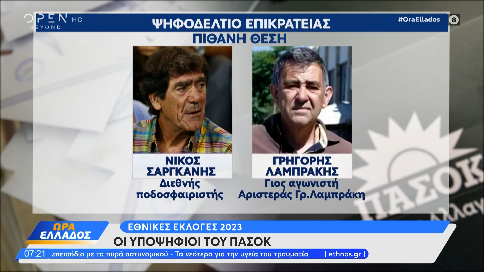 Ποιοι είναι οι υποψήφιοι του ΠΑΣΟΚ στις εθνικές εκλογές | OPEN TV