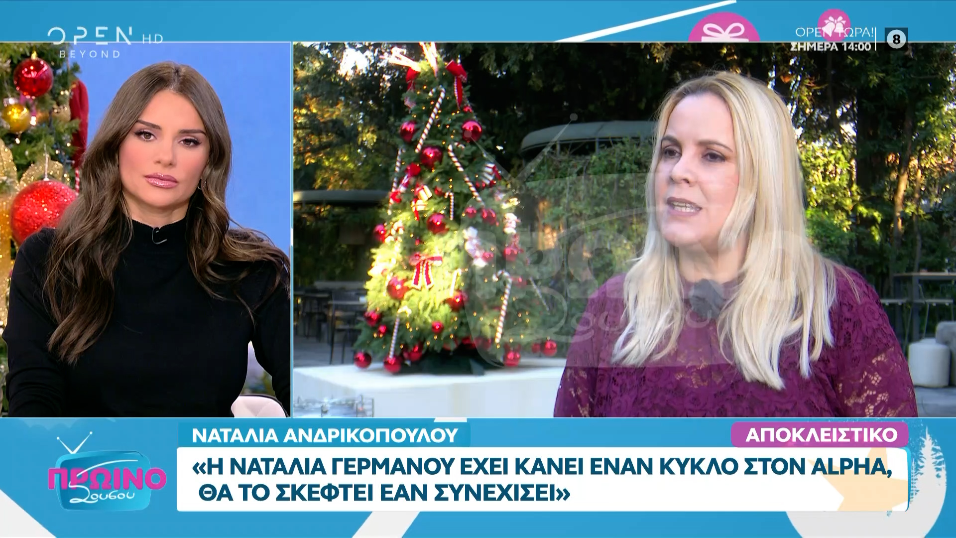Η Ναταλία Ανδρικοπούλου σχολιάζει τα τηλεοπτικά πρόσωπα χωρίς ...