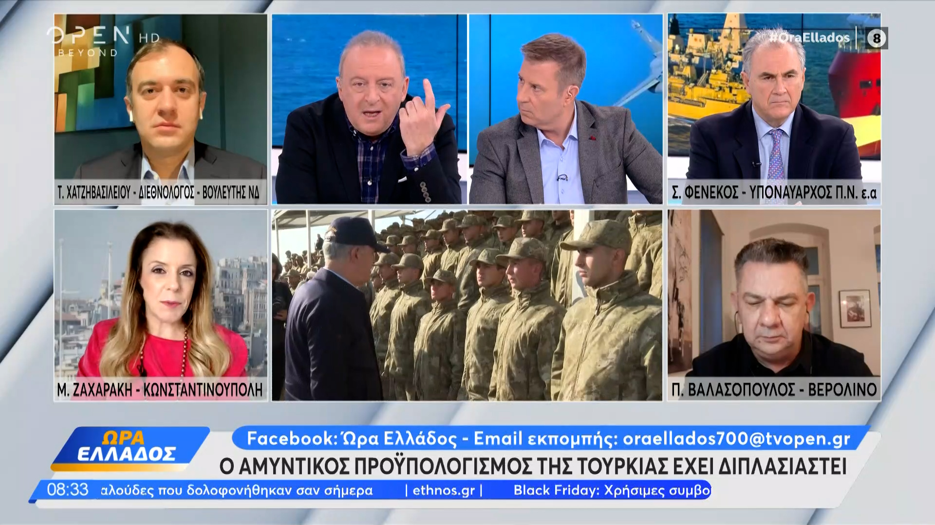 Ο αμυντικός προϋπολογισμός της Τουρκίας έχει διπλασιαστεί | OPEN TV