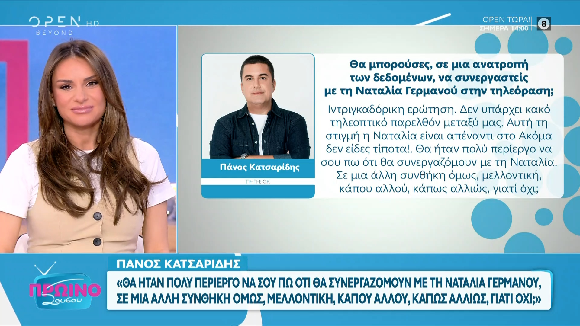 Πάνος Κατσαρίδης: «Θα ήταν πολύ περίεργο να σου πω ότι θα συνεργαζόμουν ...