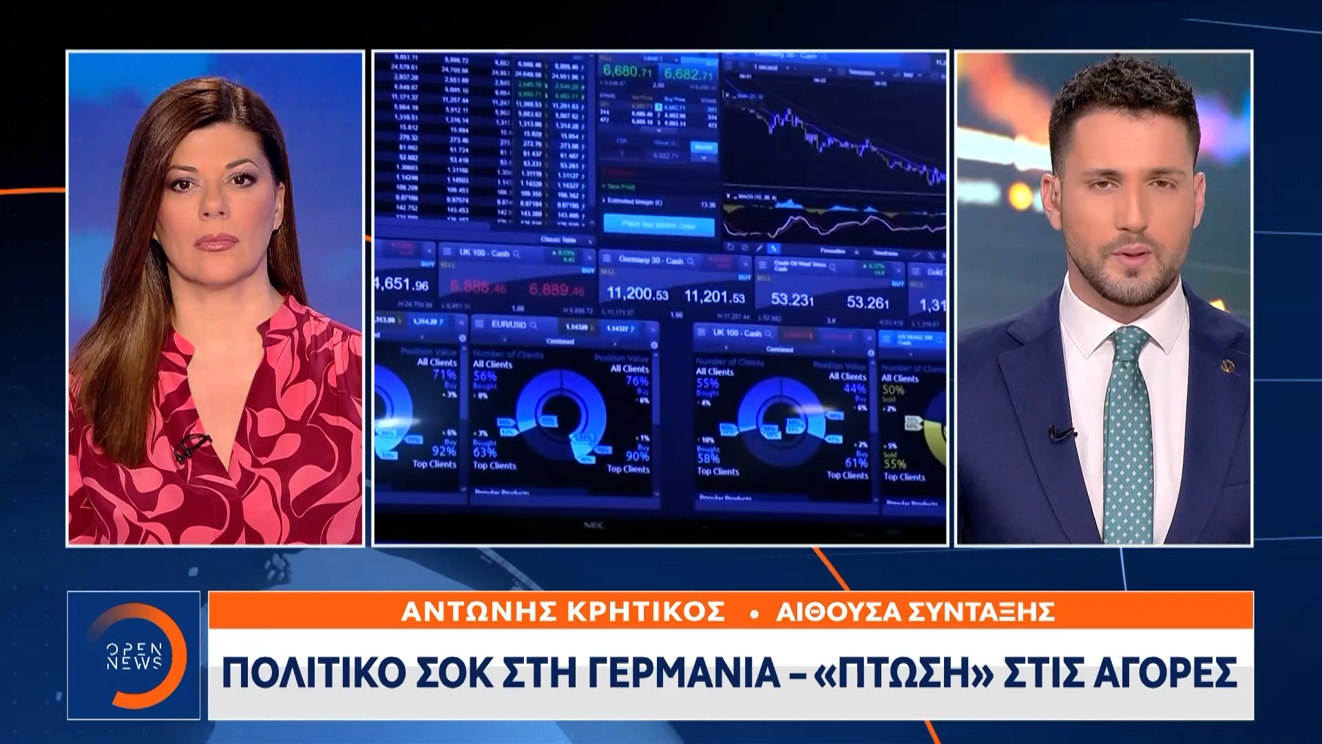 Πολιτικό σοκ στη Γερμανία - «Πτώση» στις αγορές | OPEN TV