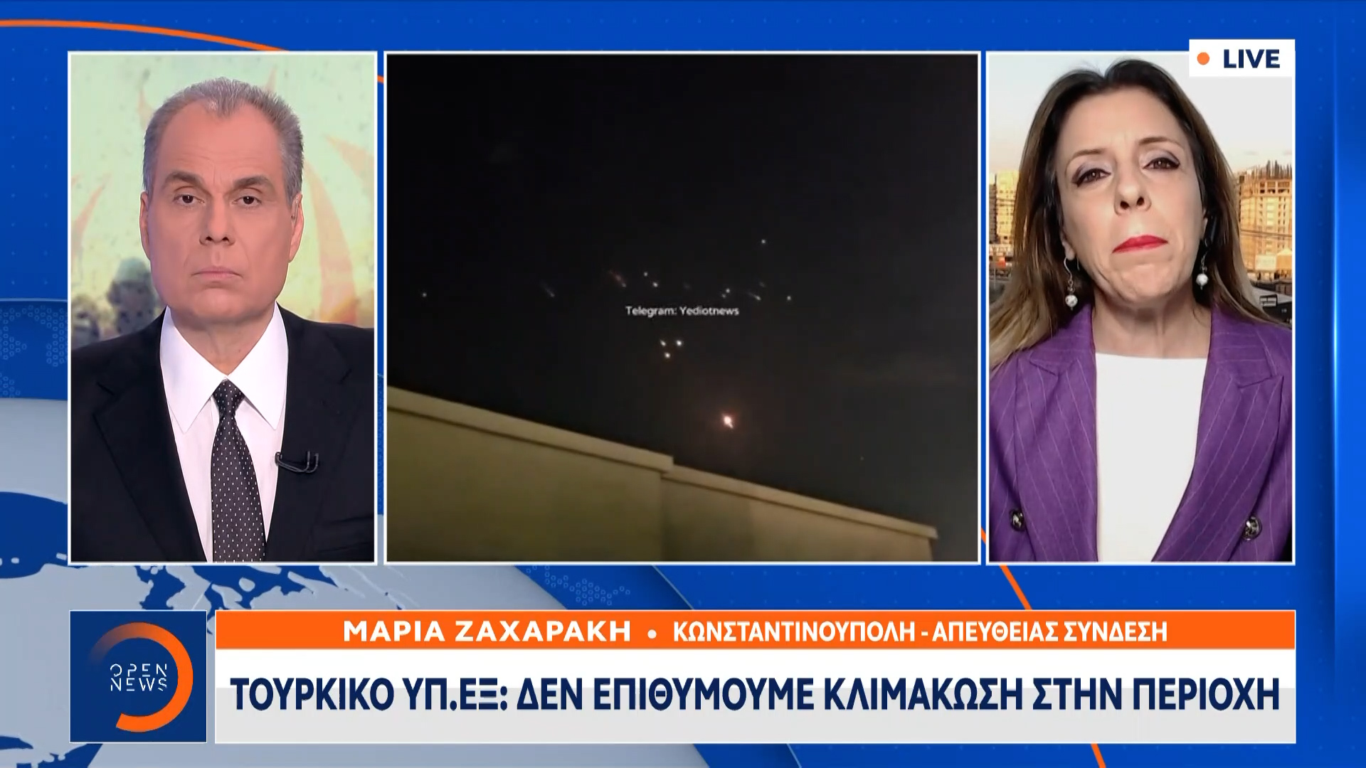 Τουρκικό ΥΠ.ΕΞ: Δεν επιθυμούμε κλιμάκωση στην περιοχή | OPEN TV