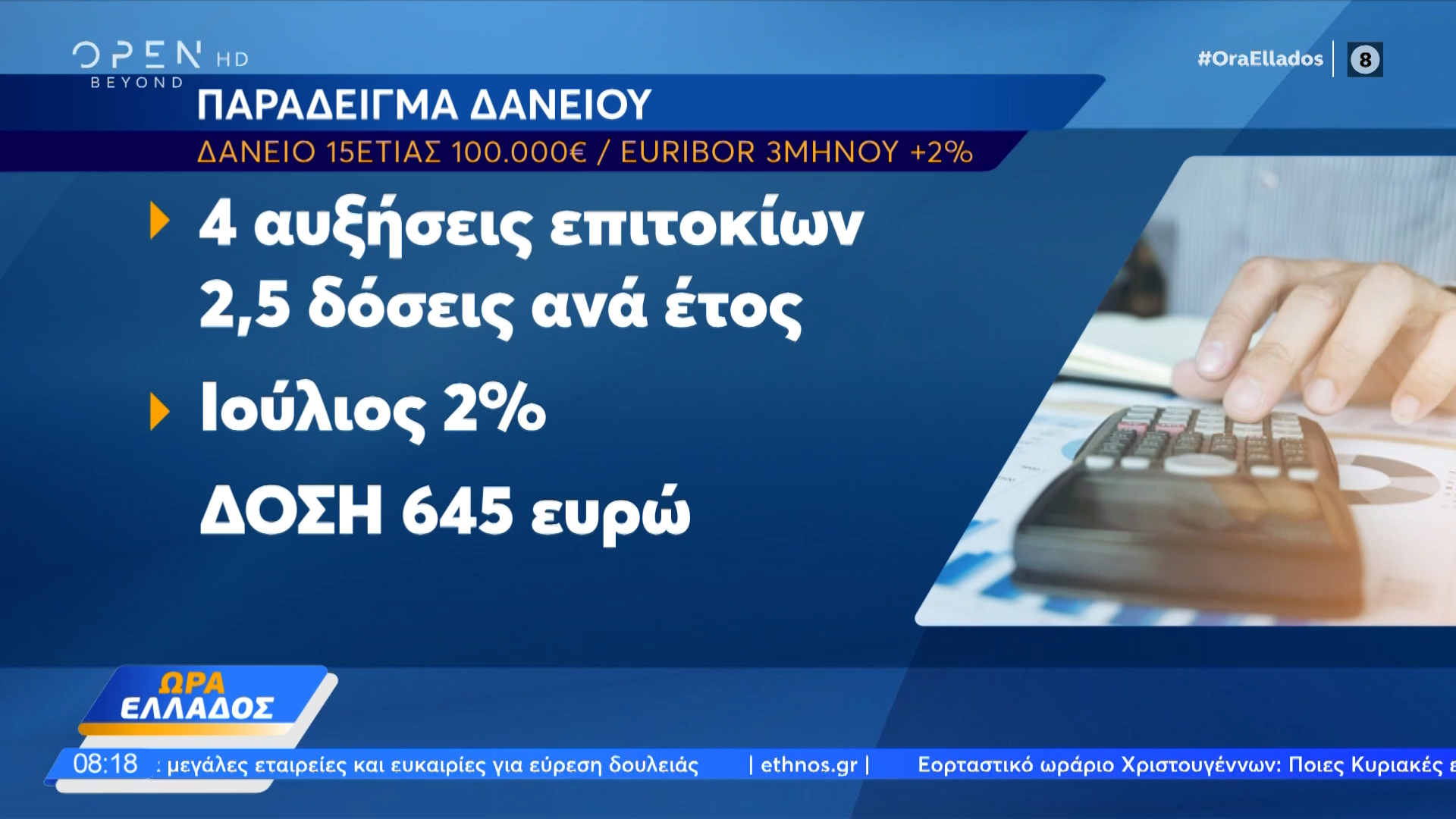 Αύξηση των δόσεων δανείων - Ποια δάνεια επιβαρύνονται | OPEN TV