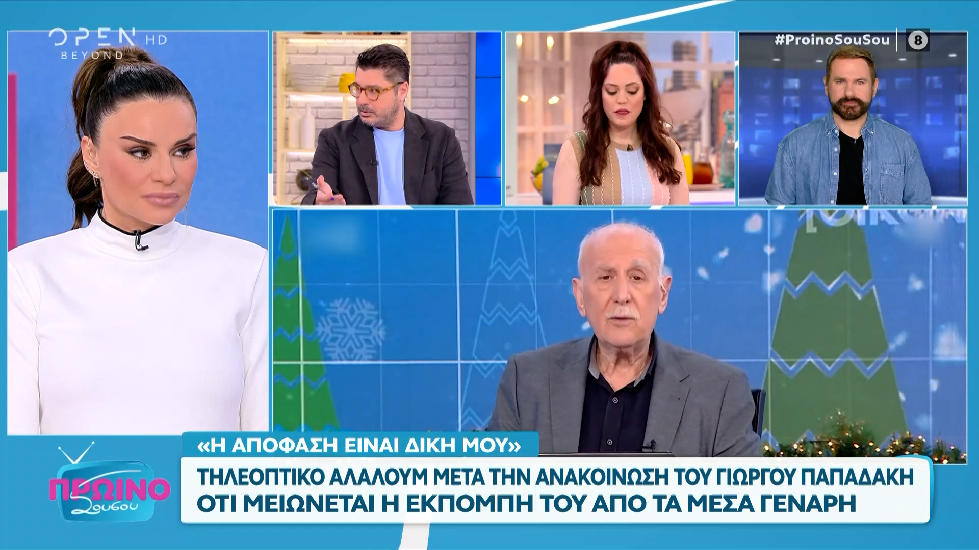 «Αναστατωμένος» ο ΑΝΤ1 μετά την ανακοίνωση του Γιώργου Παπαδάκη για τη ...