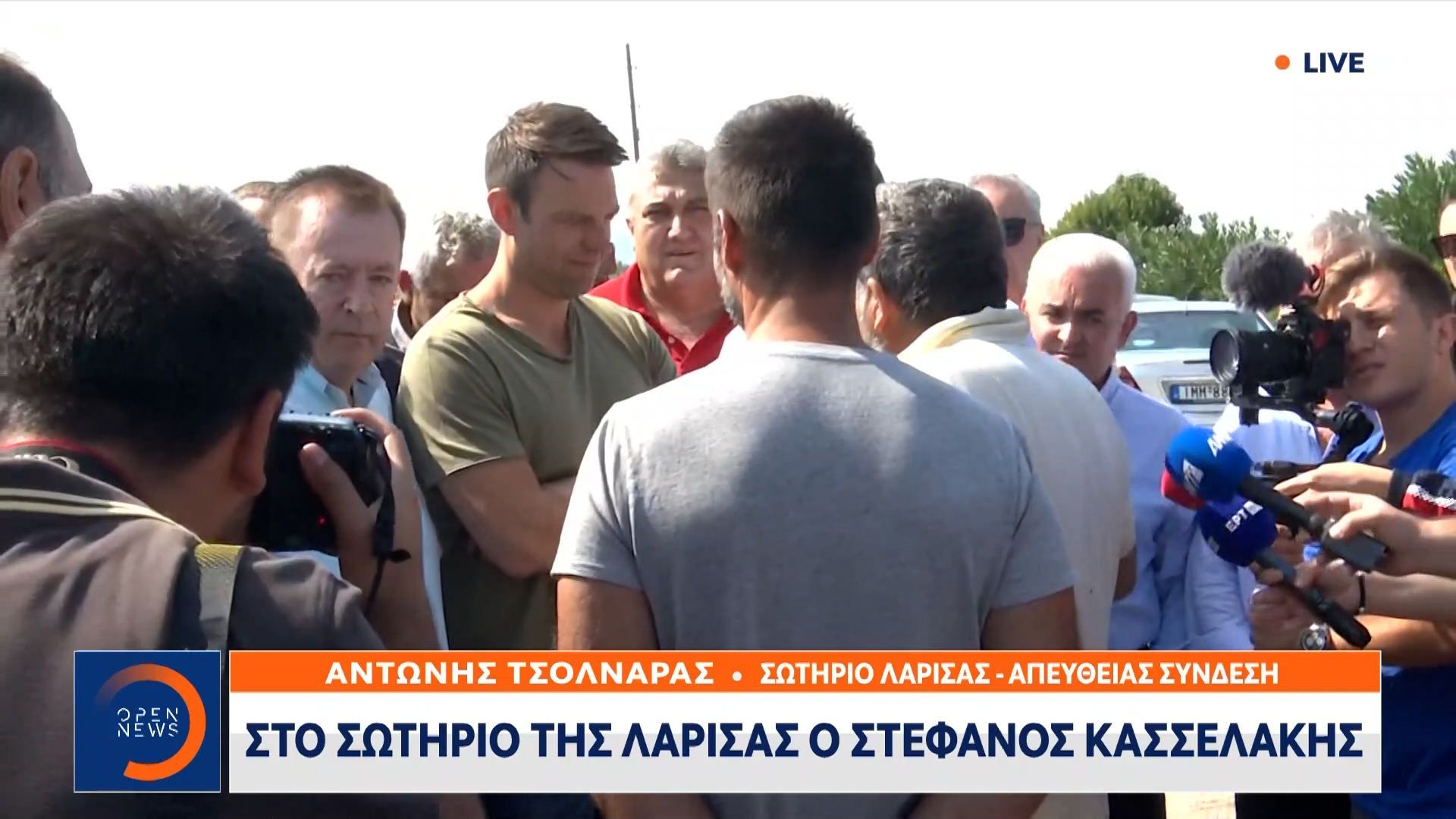 Στο Σωτήριο της Λάρισας ο Στέφανος Κασσελάκης | OPEN TV