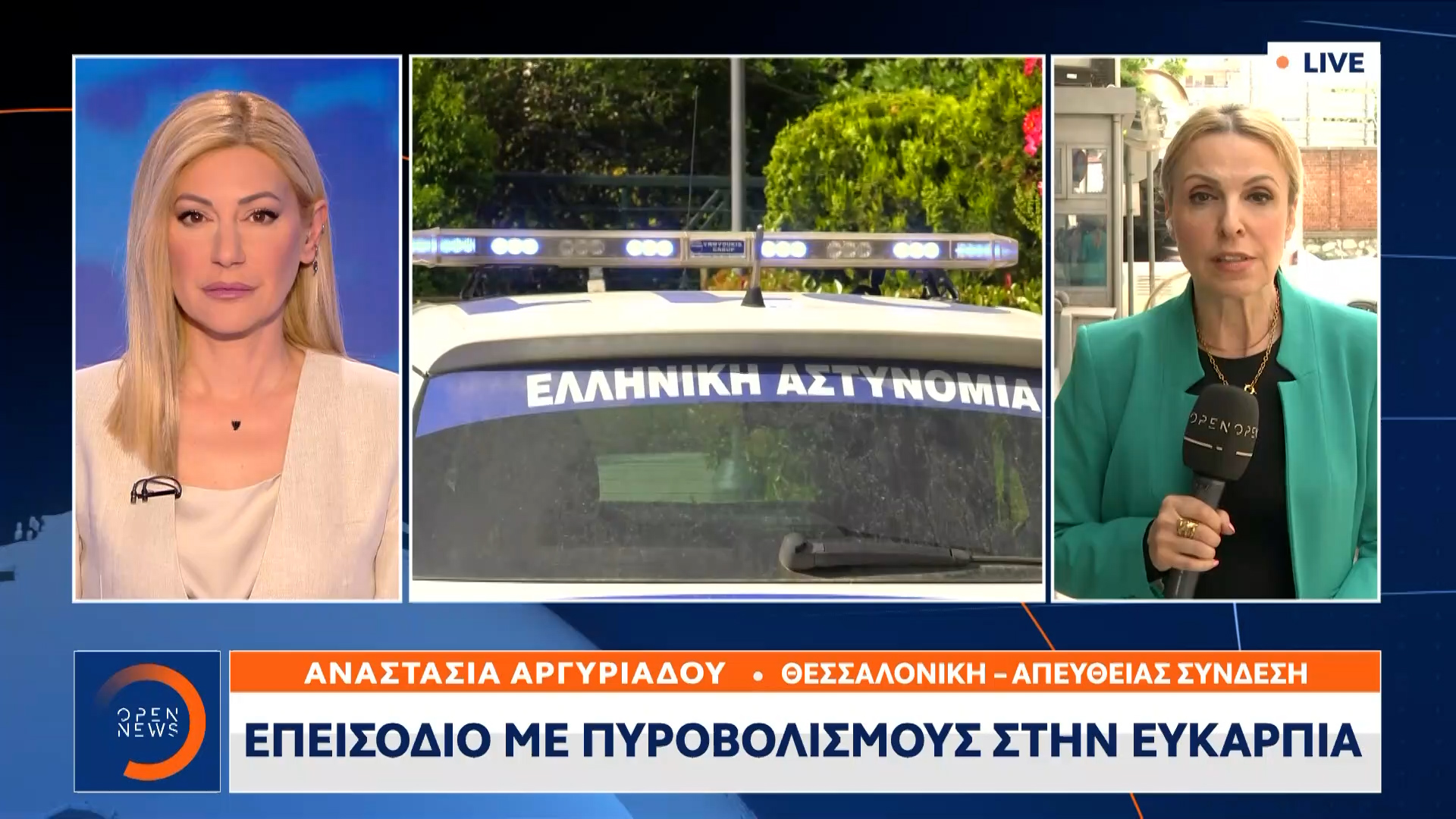 Θεσσαλονίκη: Επεισόδιο με πυροβολισμούς στην Ευκαρπία | OPEN TV