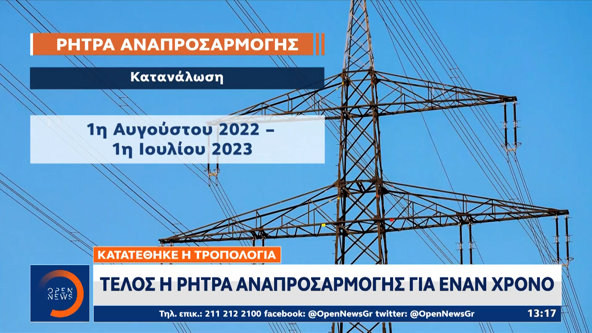Τέλος η ρήτρα αναπροσαρμογής για έναν χρόνο | OPEN TV